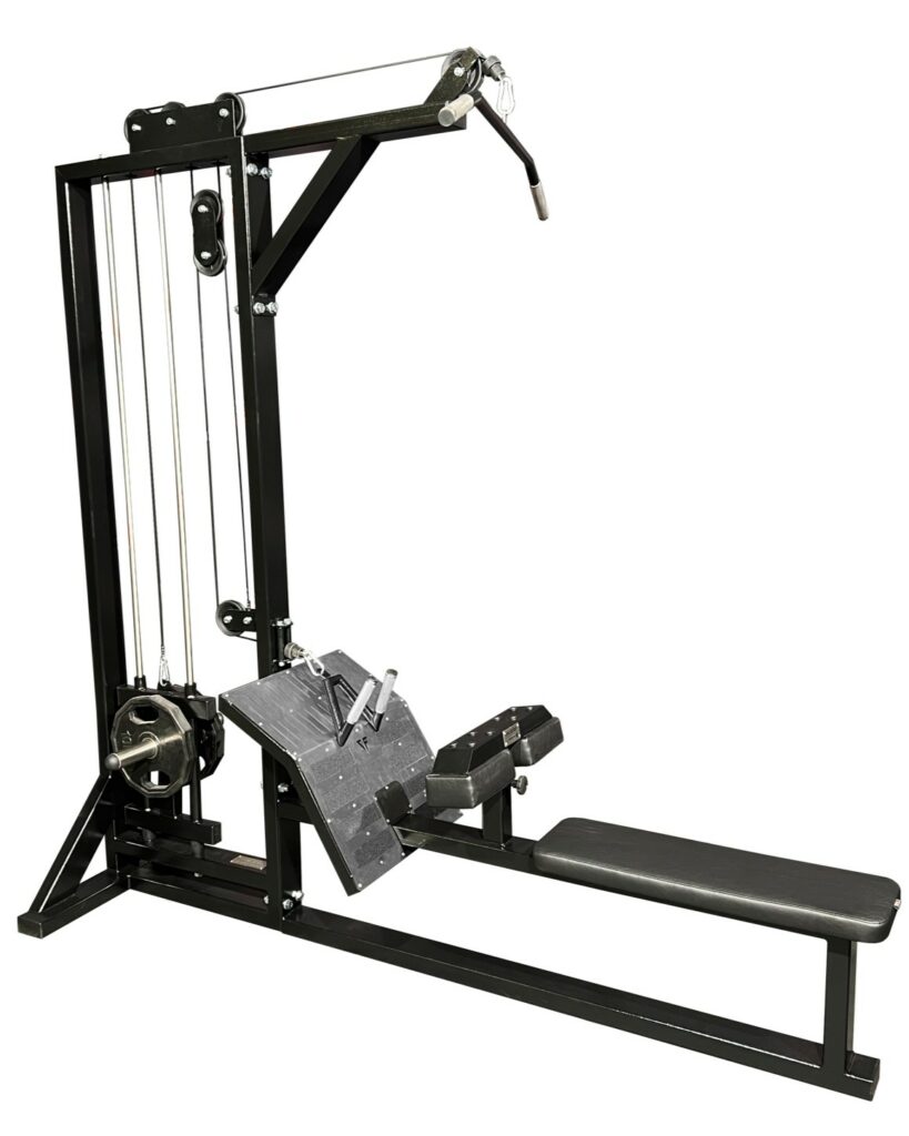 Lat Pulldown Seated Row Machine Plate Loaded - GYMEQUIP.EU