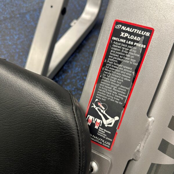 Nautilus XPLOAD Incline Leg Press - Branded Used Gym Equipment