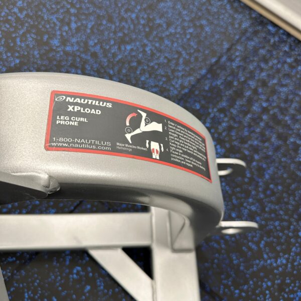 Nautilus XPLOAD Plate Loaded Prone Leg Curl - Branded Gym Equipment